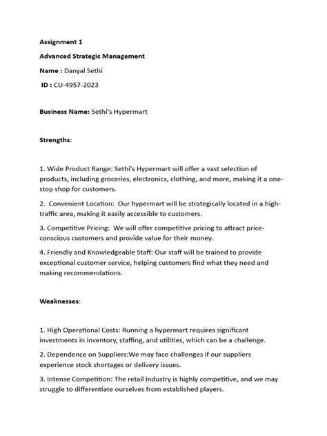 Danyal Assignment 2024 Pdf Career And Growth Business