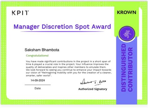 Saksham Bhambota On Linkedin Gratitude Teamwork Innovation Award