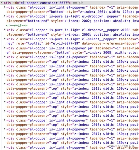 Elementplus 循环popover合并优化 编程爱好者博客