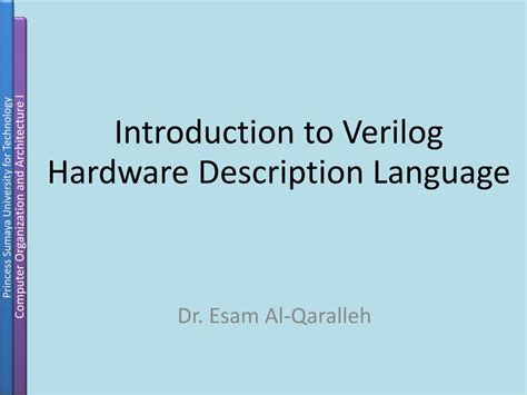 Ppt Introduction To Verilog Hardware Description Language Powerpoint