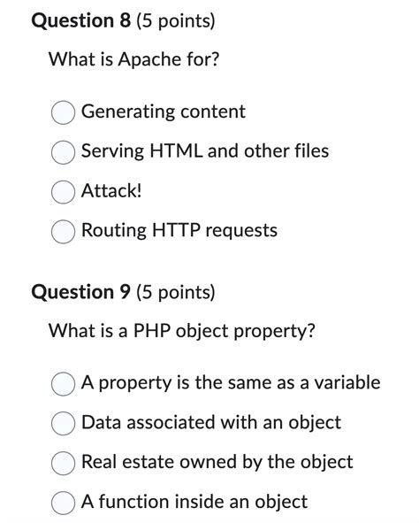 Solved What Is Apache For Generating Content Serving Html Chegg Com