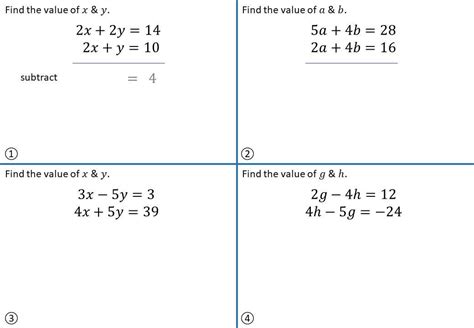 Easy Simultaneous Equations Questions Tessshebaylo Easy Simultaneous Equations Questions Tessshebaylo