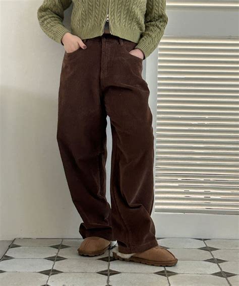 S Xl 머핀 골덴 루즈핏 투웨이 롱 와이드 팬츠 2color코듀로이 팬츠 에이블리