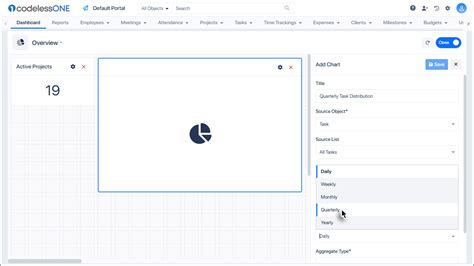 Dashboard Widgets How To Add Number Chart Gauge And Calendar Codeless ONE