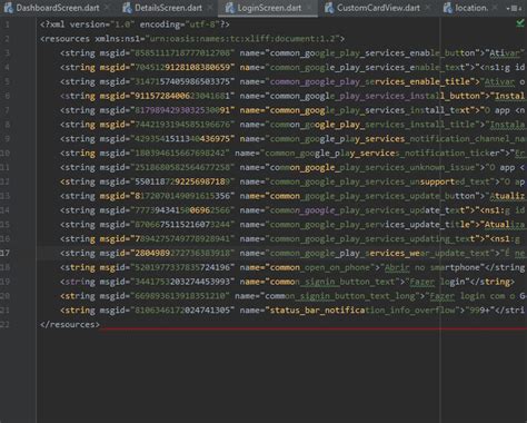 Flutter Android Studio Dart File Is Showing Some Weird Resource Data Stack Overflow