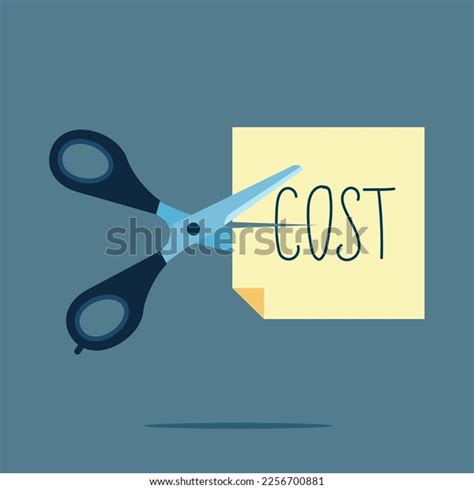 Cost Reduction Cost Cutting Efficiency Concept Stock Vector Royalty
