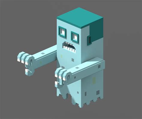 Voxel Ghost Magicavoxel Model Turbosquid 1342664