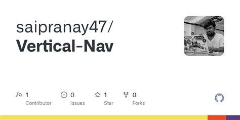 GitHub Saipranay Vertical Nav