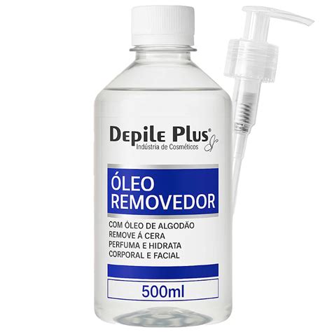 Óleo Hidratante Removedor De Cera Algodão 500ml Depile Plus Beauty