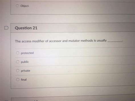 solved o private is the access modifier int is the name of