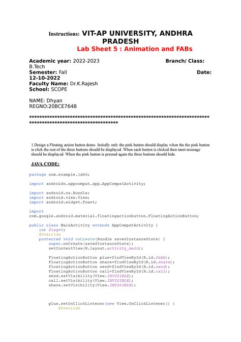 mad lab5 formatted mobile app dev instructions vit ap university