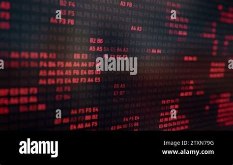 Technological Background With Representation Of Red Binary Code In Different Configurations On