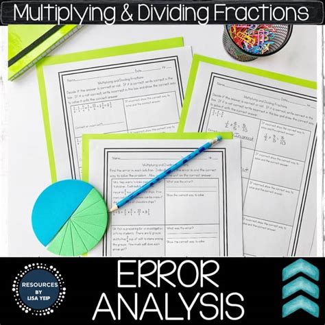 Multiplying And Dividing Fractions Error Analysis Tpt
