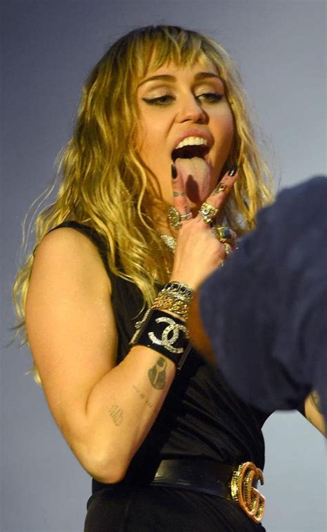 Miley Cyrus Tongue Tattoo