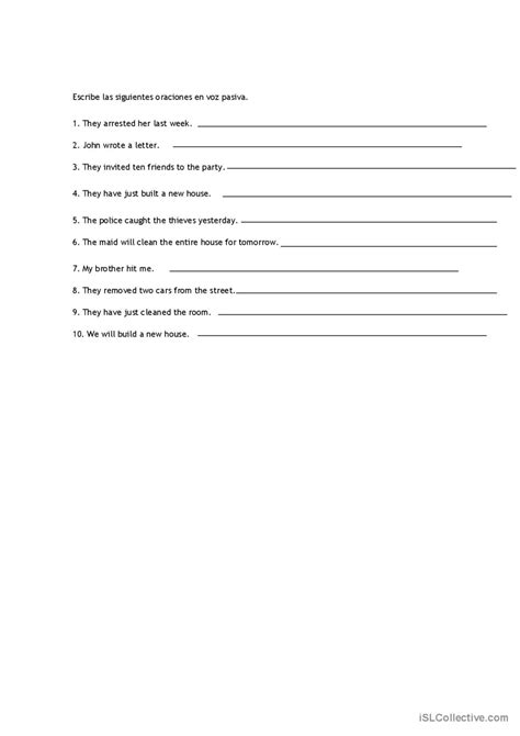 Passive Voice English Esl Worksheets Pdf And Doc Passive Voice English Esl Worksheets Pdf And Doc