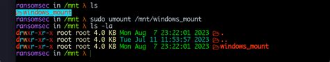 Mounting Windows Partition In Linux Rbp