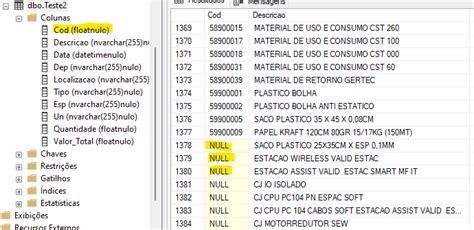 Problema Com A Importação De Arquivos Em Excel Para Sql Linguagem Sql Fórum Da Comunidade