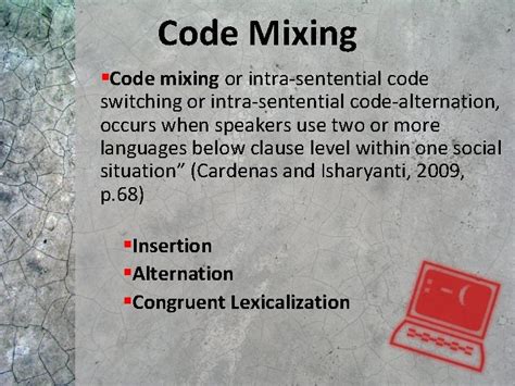 Code Switching And Code Mixing By Spanish Heritage