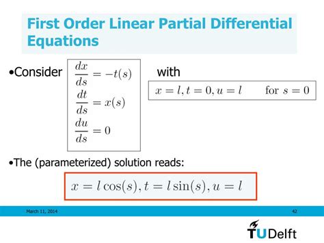 Ppt First Order Partial Differential Equations Powerpoint