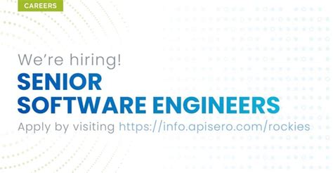 Apisero Inc On Linkedin Softwareengineer Seniorsoftwareengineer