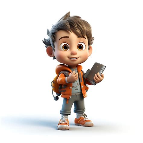 Premium Ai Image 3d Render Of A Preschooler Exploring Interactive Creative Concept Digital