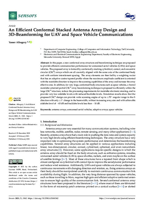Pdf An Efficient Conformal Stacked Antenna Array Design And 3d