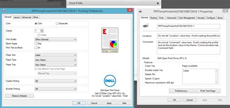 Printing Preferences