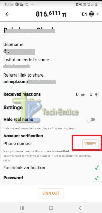 Phone Number Verification On Pi Network Techentice