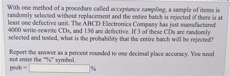 solved with one method of a procedure called acceptance