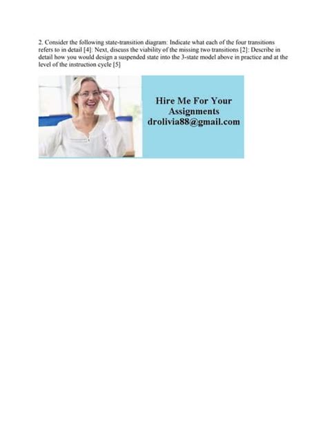 2 Consider The Following State Transition Diagram Indicate What Each Docx