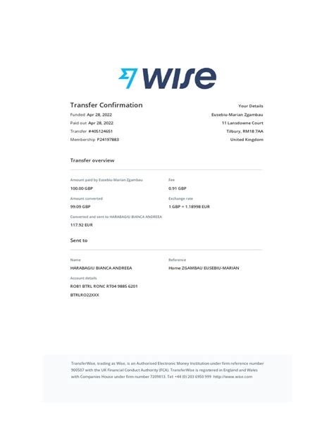 Wise Transfer 405124651 Pdf Pdf