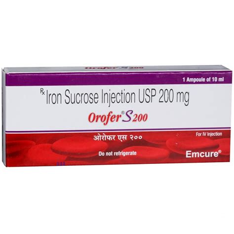Buy Orofer S 200 Mg Injection 10 Ml In Wholesale Price Online B2b