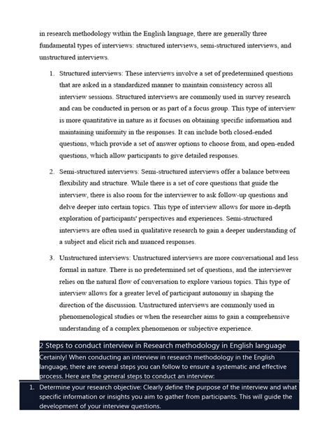 Interview Pdf Methodology Interview