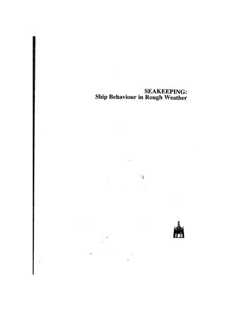 Seakeeping Ship Behaviour In Rough Weather A R J M Lloyd Pdf Spectral Density Rotation