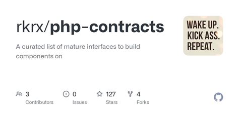 php contracts a curated list of mature interfaces to build components