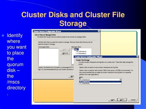 Cluster Disks And Cluster File Storage Ppt Download