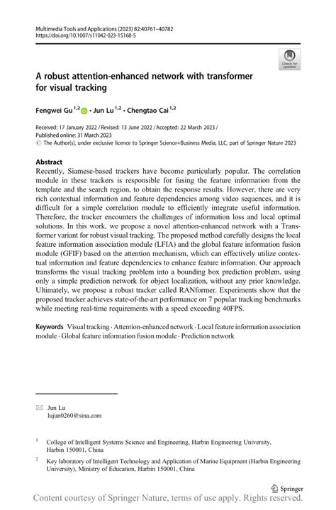 A Robust Attention Enhanced Network With Transformer For Visual Tracking