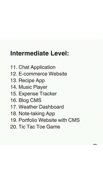 🚀 5 Best Frontend Project Ideas To Boost Your Skills Frontend Webdevelopment Coding