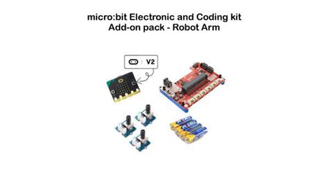 Micro Bit Electronic And Coding Kit Add On Pack Robot Arm