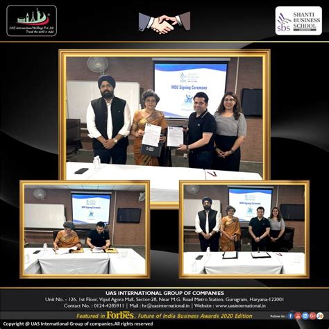 Mehak Kalia On Linkedin Another Shining Moment Uas International Shanti Business School