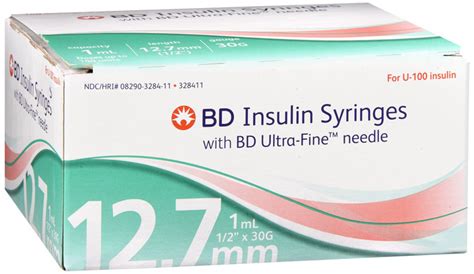 Bd 1ml Insulin Syringe U100