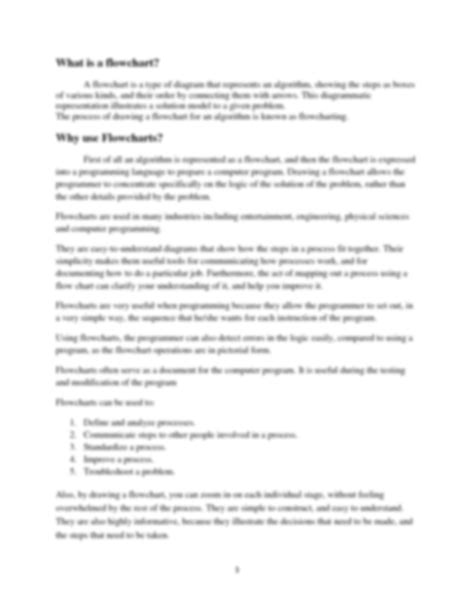 Solution Computer Science Algorithms And Flowcharts Discussion