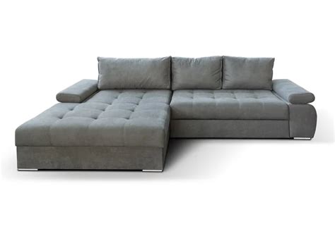 Ъглов диван за спане хол ИРИМ Стиле Тъмносив Мебели АРЕНА