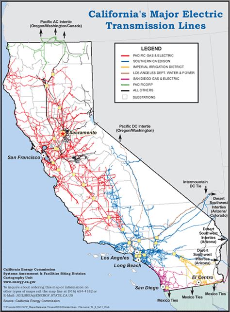 Major Us Transmission Lines Map
