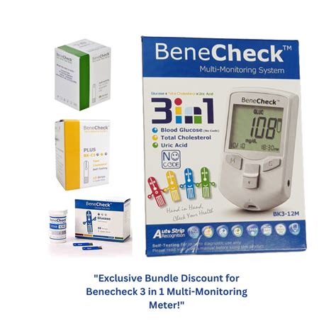 Get Accurate Health Insights With The Benecheck 3 In 1 Multi Monitoring Meter Meg Medius
