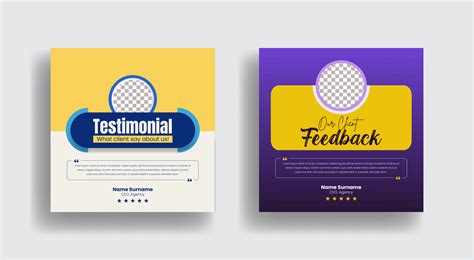 Customer Feedback Testimonial Story Template Client Review Social Media Story Website Banner