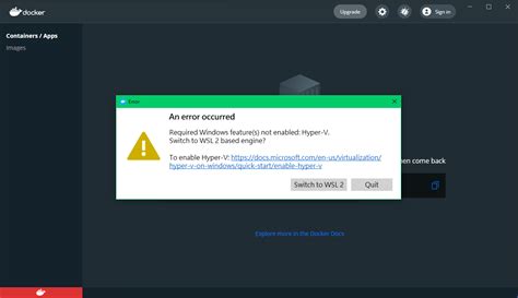 Docker問題解決WSL is not installed Docker windows 嗡嗡的隨手筆記