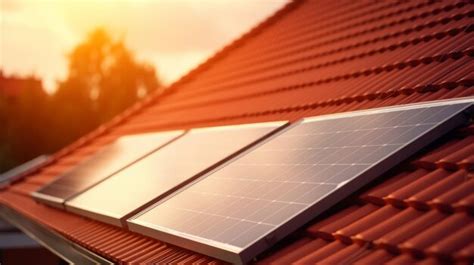 Premium Photo Solar Panels On The Roof Neural Network Ai Generated