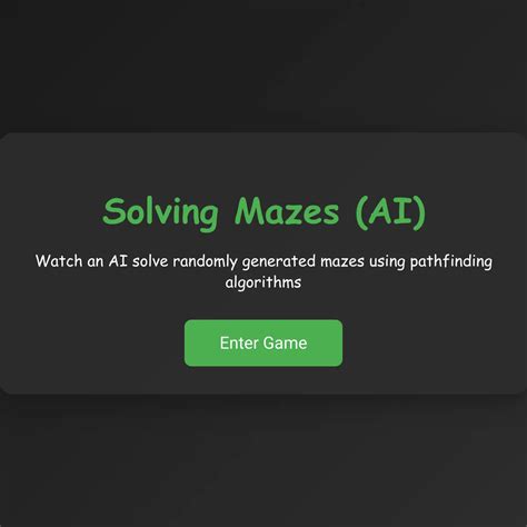 Solving Mazes Ai