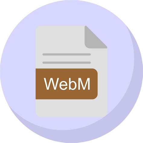Webm File Format Flat Bubble Icon 44048604 Vector Art At Vecteezy